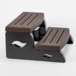 Select Spa Step, 3-Step with Rail, Timber Color - Bullfrog Spas ...